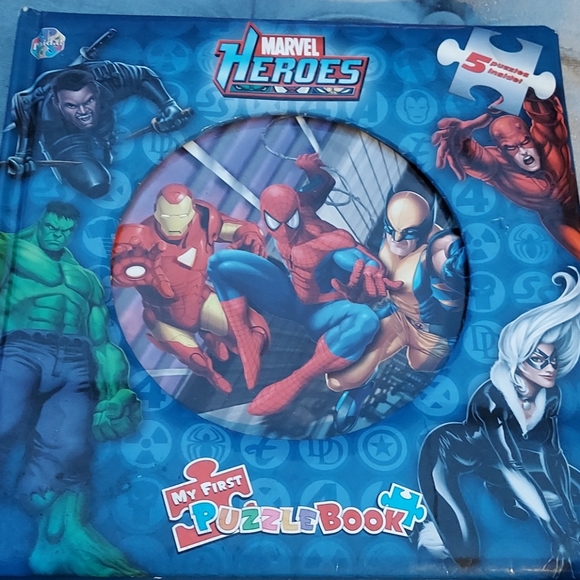 Other | Marvel Heroes My First Puzzle Book | Poshmark